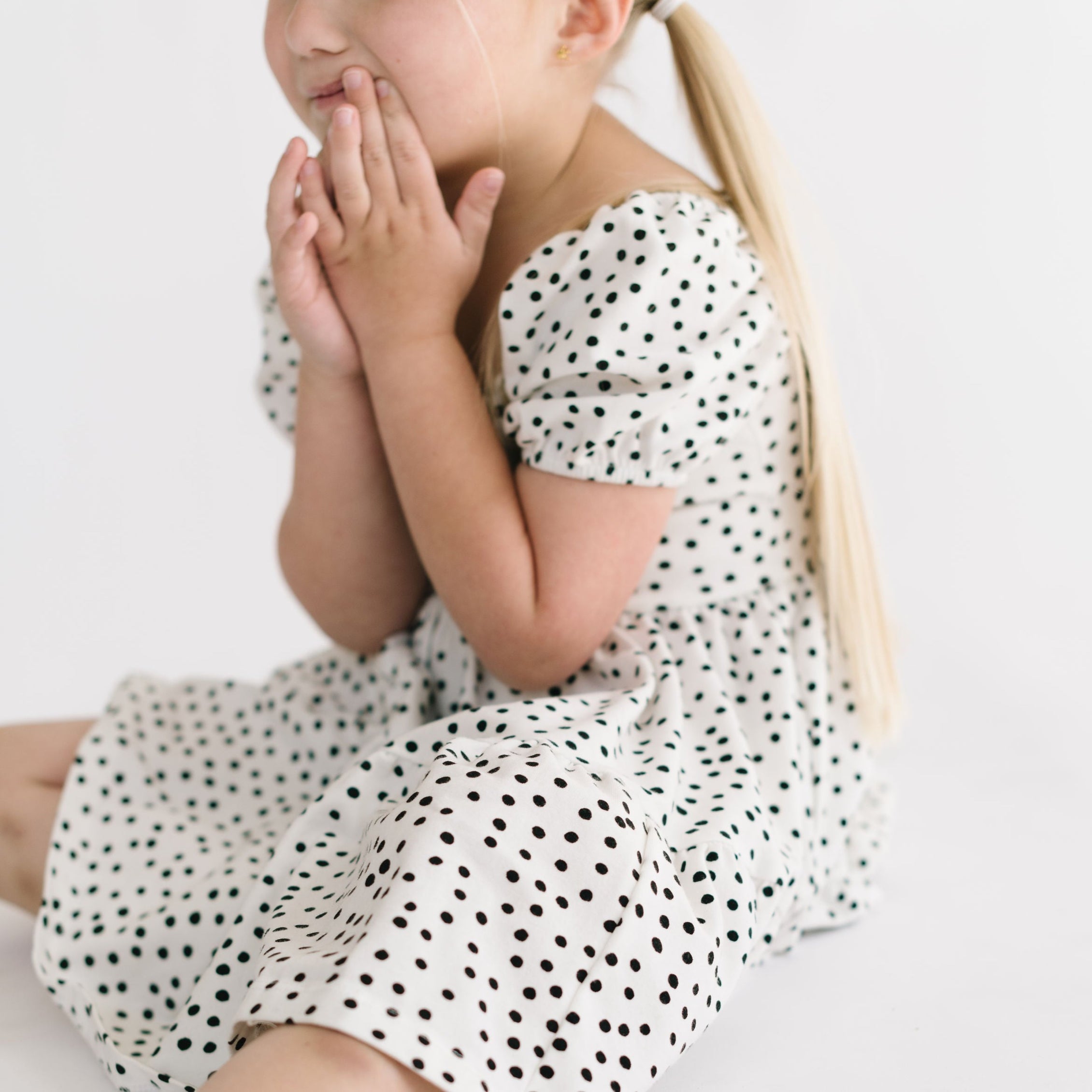 The Juliet Dress in Ivory Dot – Alice + Ames