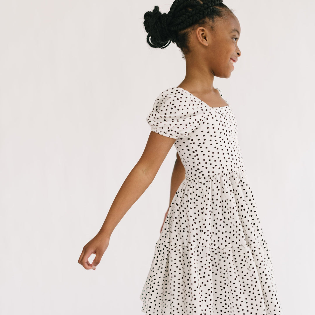 The Juliet Dress in Ivory Dot – Alice + Ames